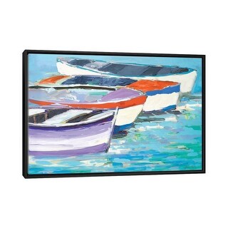 iCanvas "Keep Rowing" by Jane Slivka Framed Canvas Print - Bed Bath & Beyond - 36838388